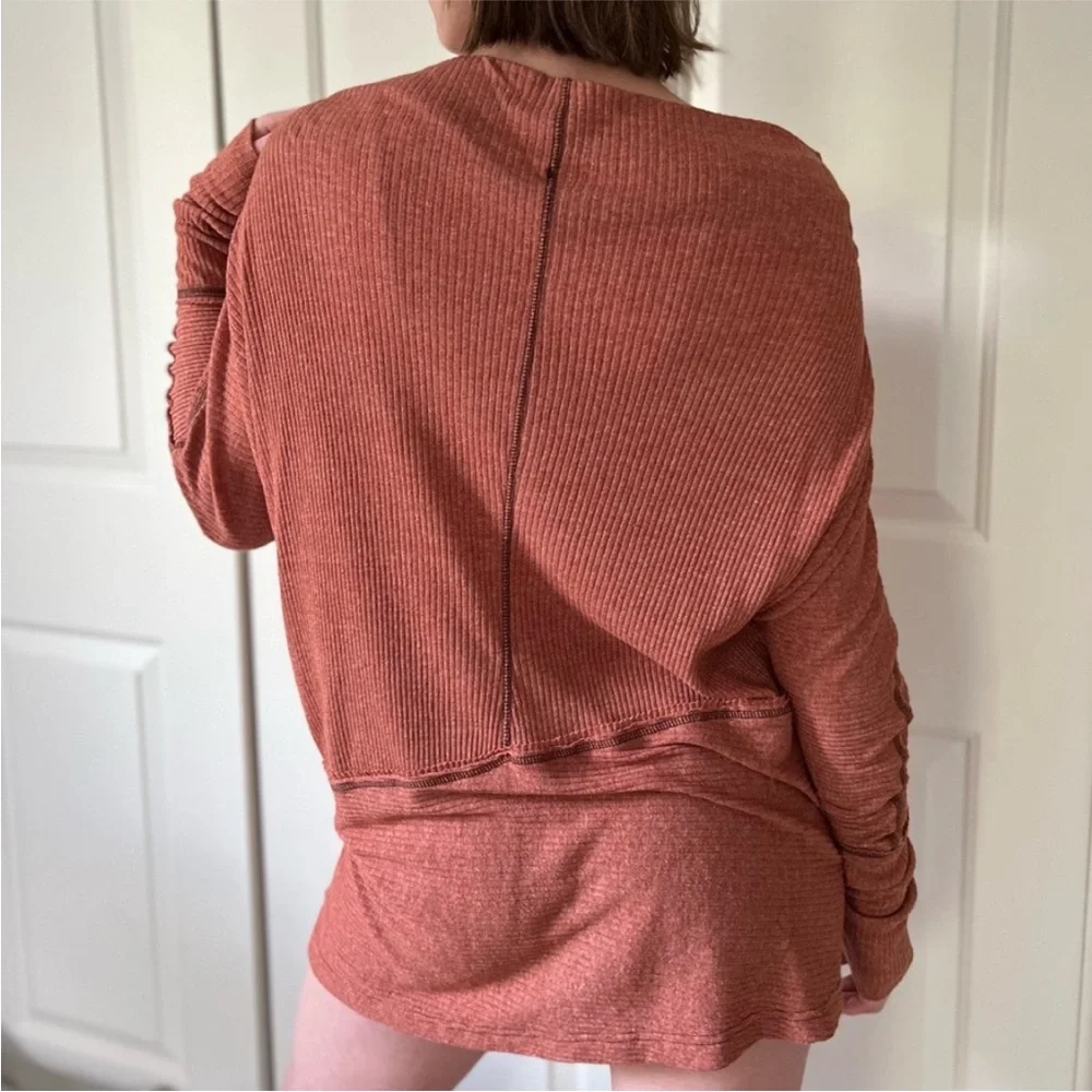 Free People | Tops | Free People Londontown Thermal Shirt Acorn Brown ...